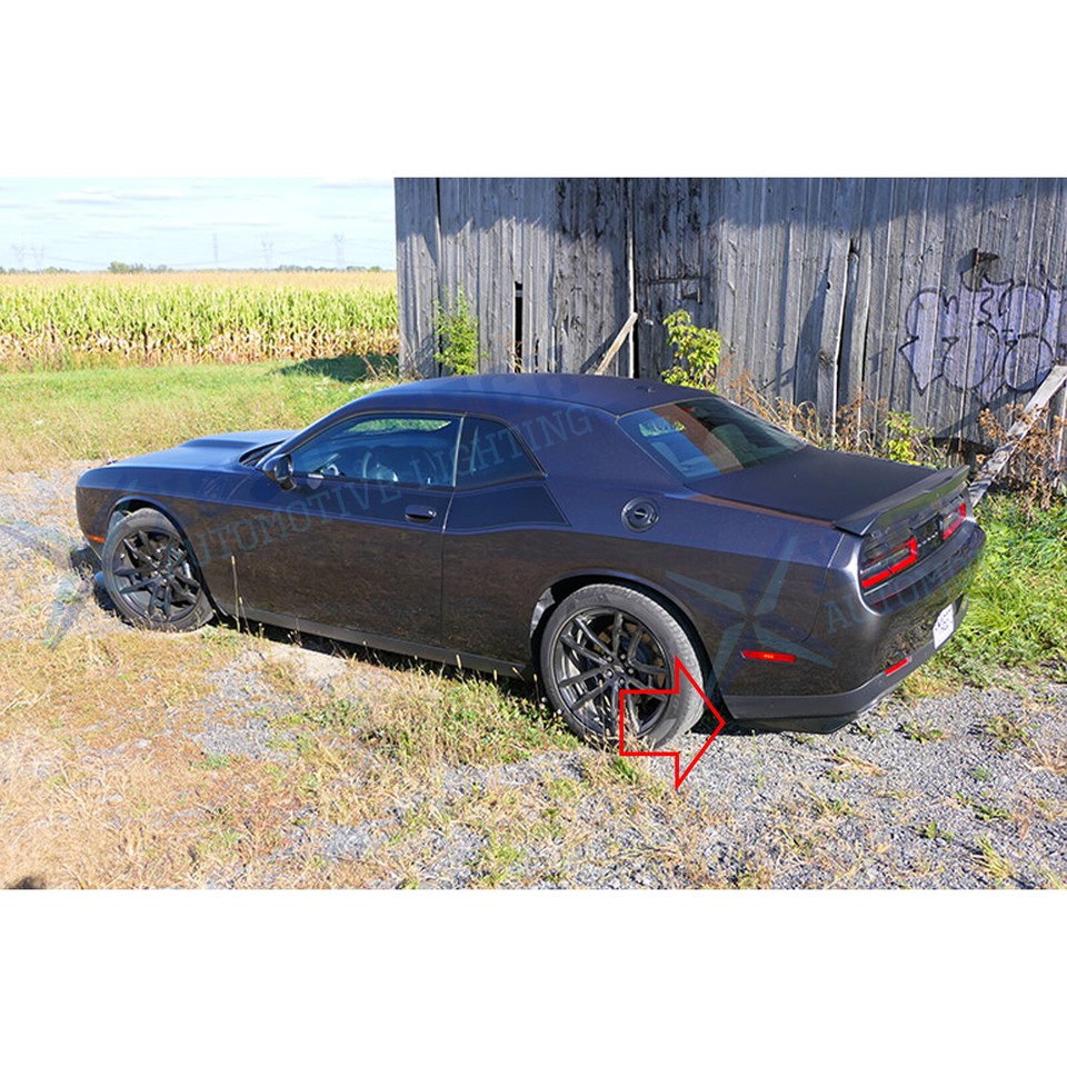 2008-2021 Dodge Challenger Fit Carbon Fiber Rear Bumper Lip Diffuser ...