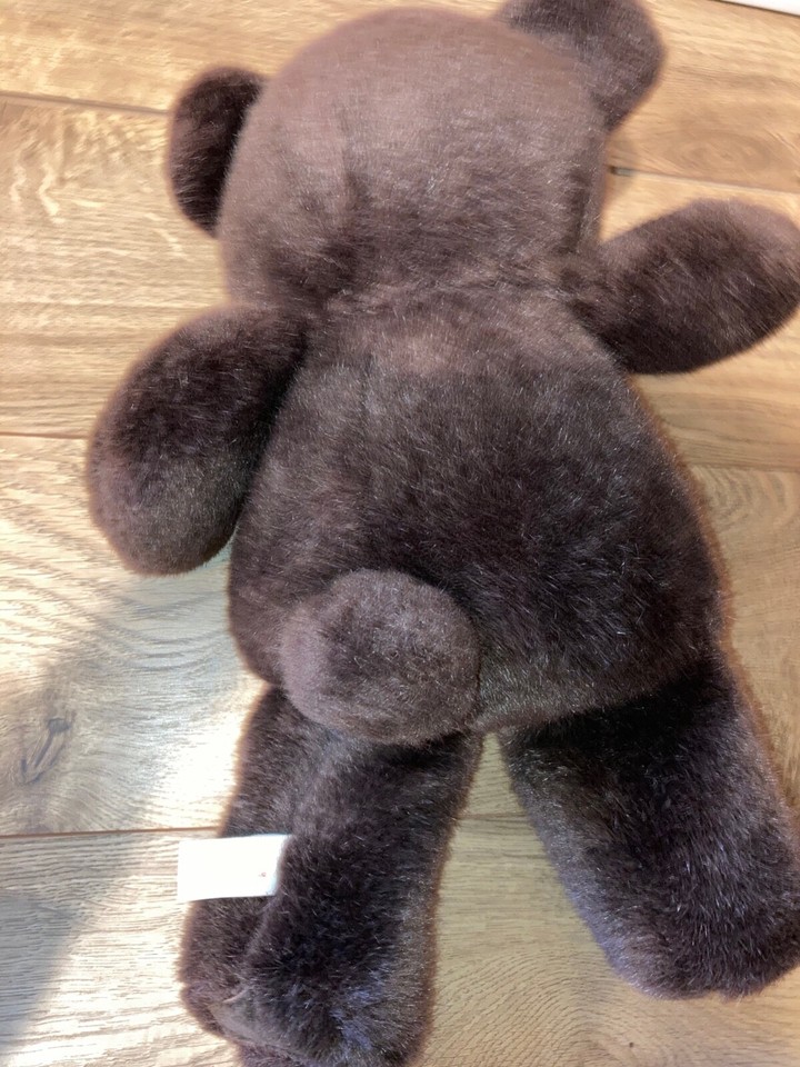 VINTAGE PBC International Plush Brown Teddy Bear 15” Stuffed Soft Toy ...