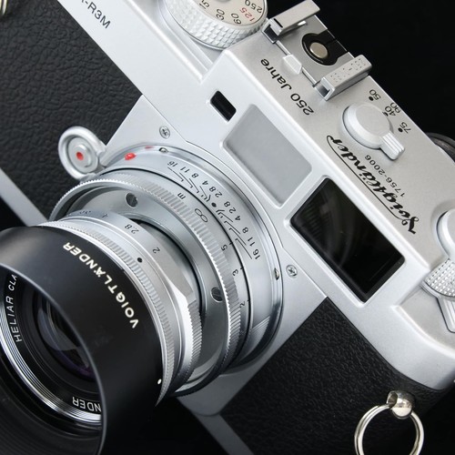 Voigtlander BESSA R3M 250th / HELIAR classic 50mm F2.0 Silver -Near ...