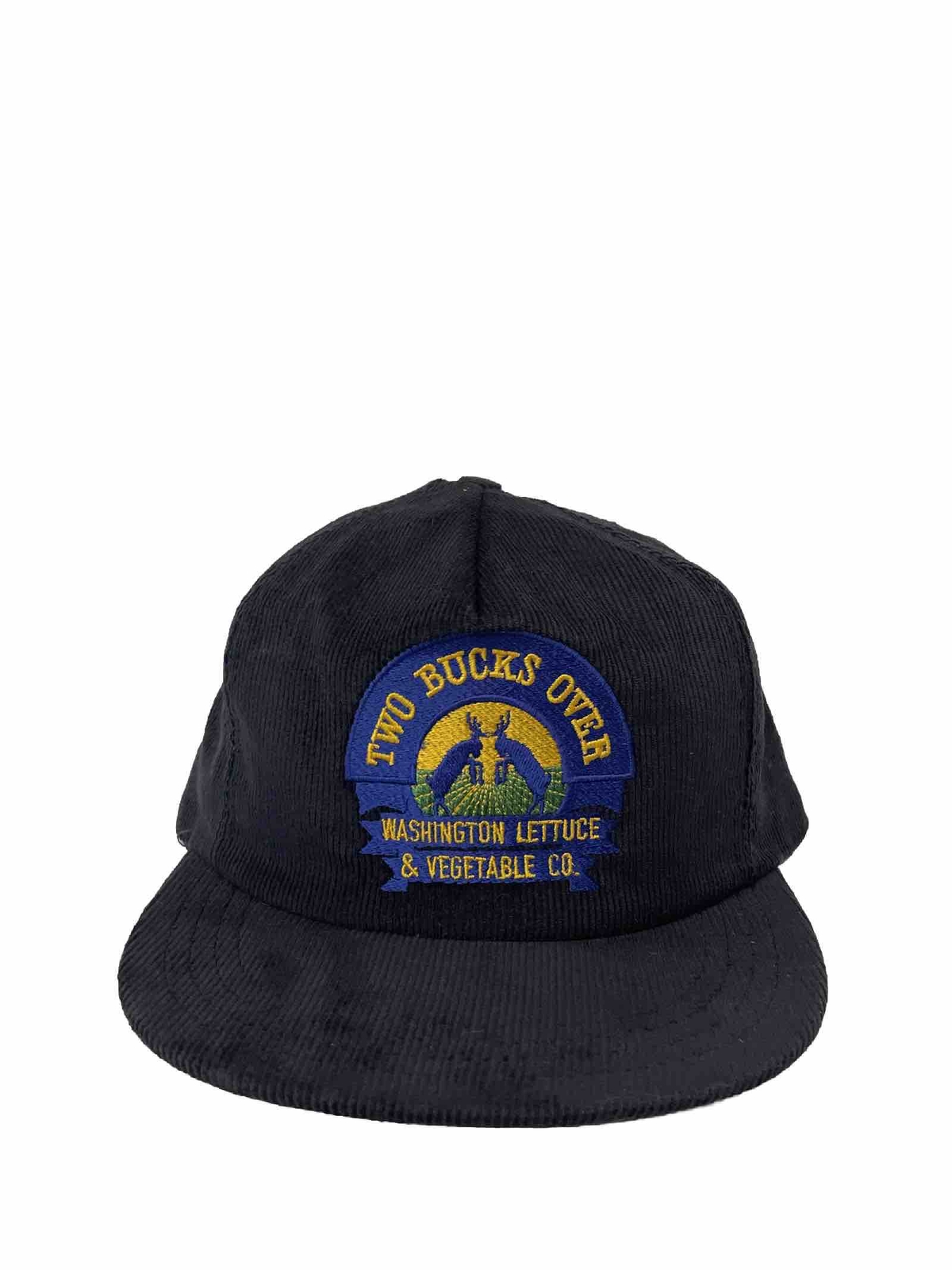Vintage Corduroy Two Bucks Over Navy Blue Snapback Tr… - Gem