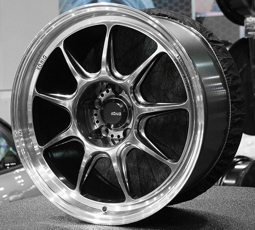 KONIG COUNTERGRAM WHEEL 15X9" 4X100 +35MM OFFSET HYPER CHROME WITH ...