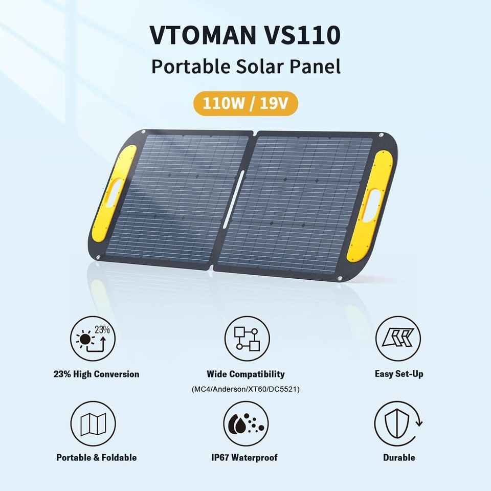 VTOMAN JUMP 2200 Portable Power Station 2200W LiFePO4 Battery 1548Wh ...
