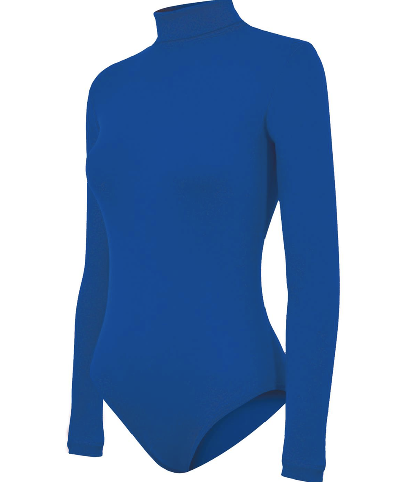 Body Wrappers Cheer Mock Neck Leotard BWP201 Navy and Dark Royal Blue ...