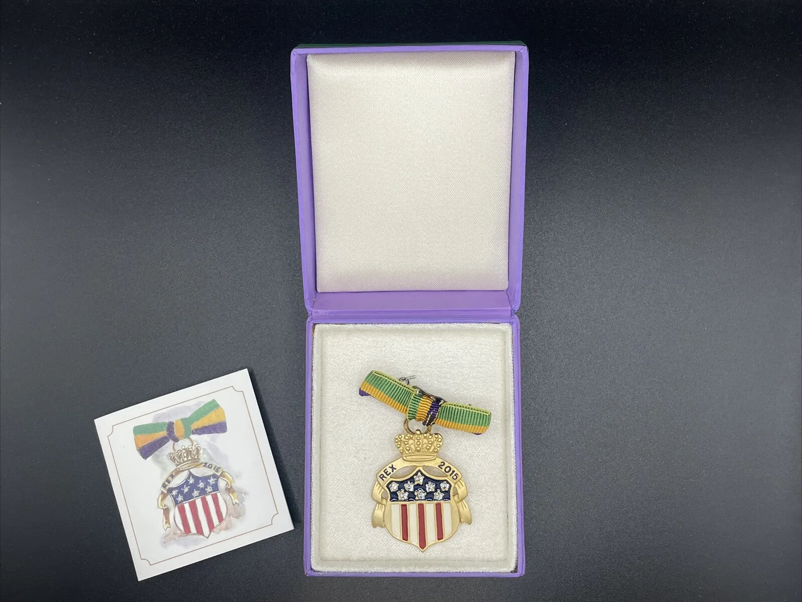 REX 2015 Ladies’ Pin Ducal New Orleans Mardi Gras Krewe Favor w ...
