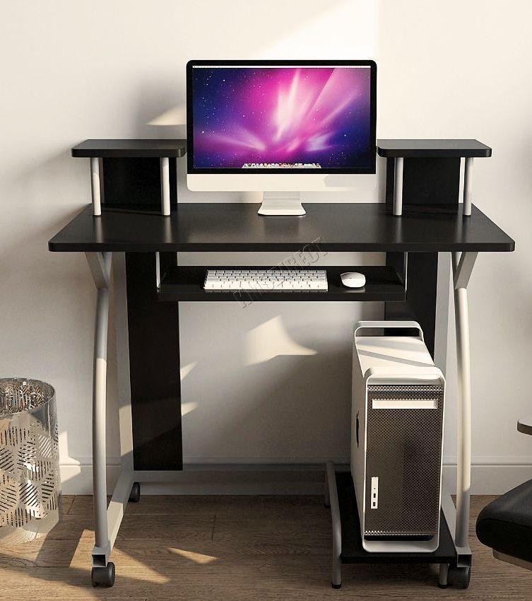 WestWood Mobile Computer Desk Office Study PC Table Workstation (Grey ...