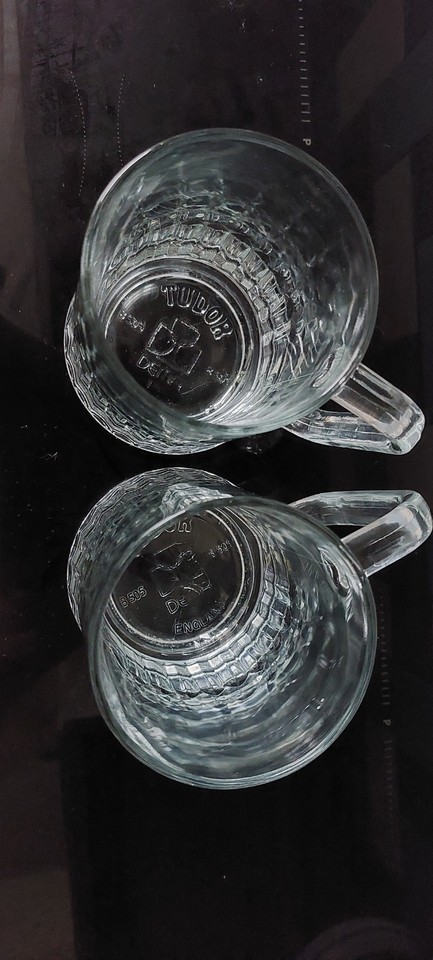 Dema Tudor Pint Glass Mug Beer Tankard England Traditional Pub Vintage ...
