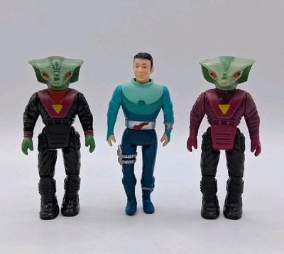 Vintage Dino Riders Figures Lot Of 3 - Rulon, Rasp, & Shado | eBay