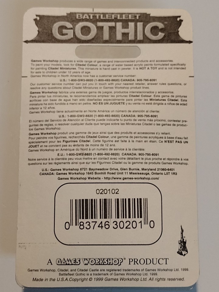 GW WARHAMMER 40K BATTLEFLEET GOTHIC 8201C IMPERIAL FIRESTORM CLASS ...