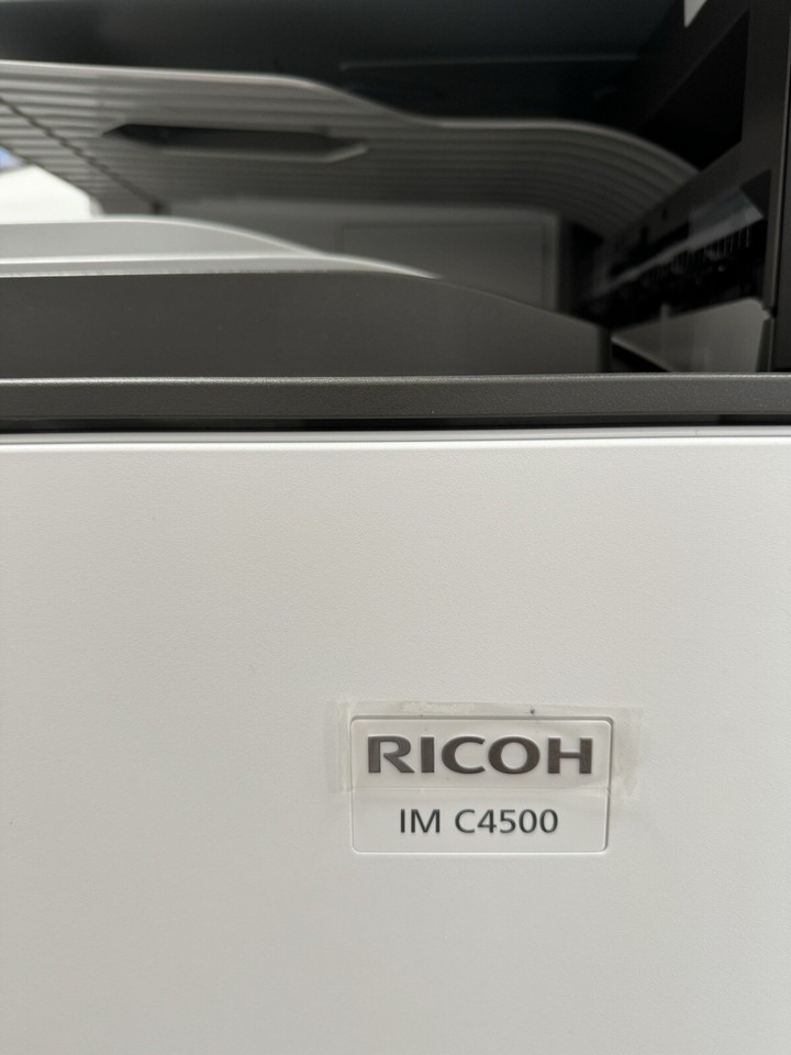 Ricoh IM C4500 NEW OPEN BOX Color Copier Printer Scan Finisher Only 20 ...