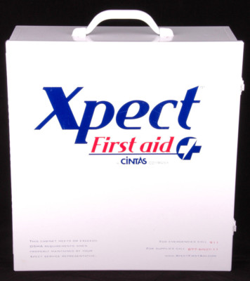 XPECT / CINTAS First Aid Cabinet 16.5x15.5x5.5"-Durham Steel Industrial ...