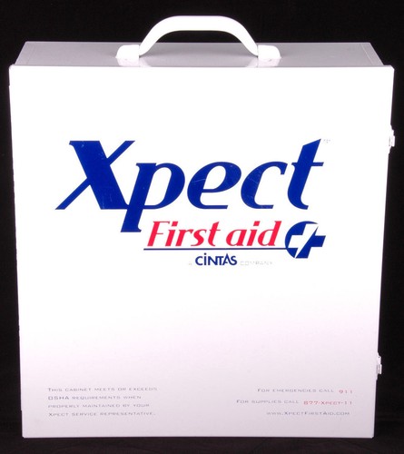 XPECT / CINTAS First Aid Cabinet 16.5x15.5x5.5"-Durham Steel Industrial ...