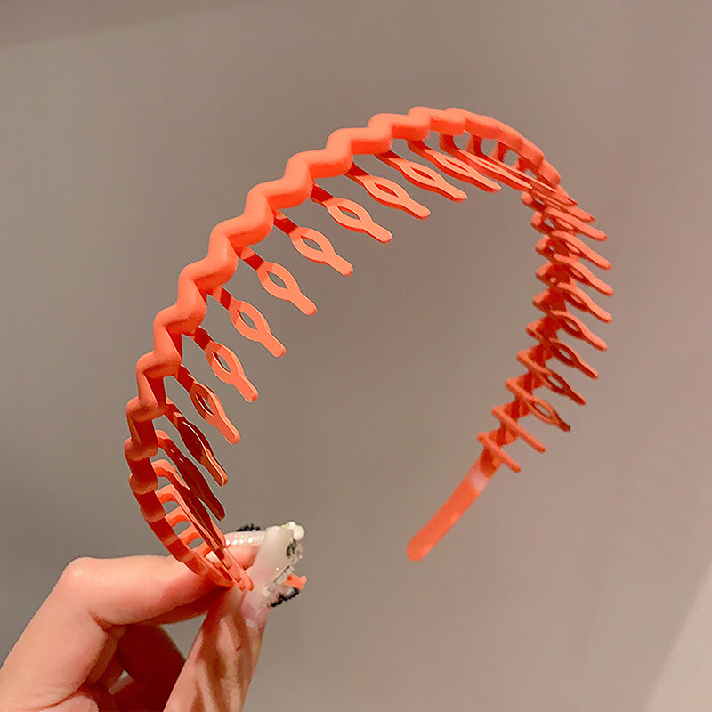 Female Headwear For Broken Hair Card Head Hoop With Teeth Frosted Braid ...