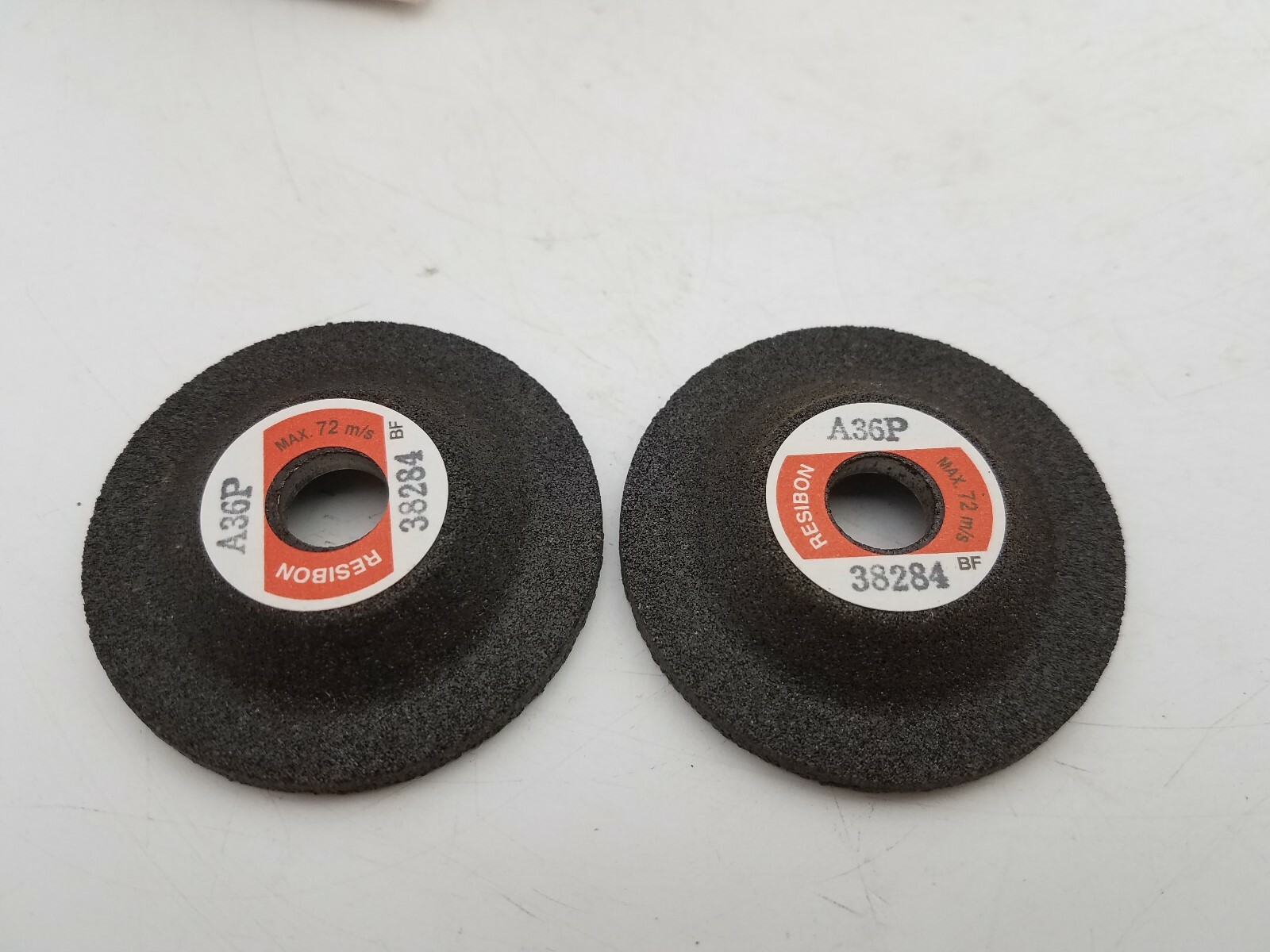 25 Piece Lot Resibon A36P Grit 50mm x 4mm x 9.53mm Metal Grinding Disc ...