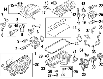 BMW 11367561852 GENUINE OEM SOLENOID VALVE O-RING | eBay