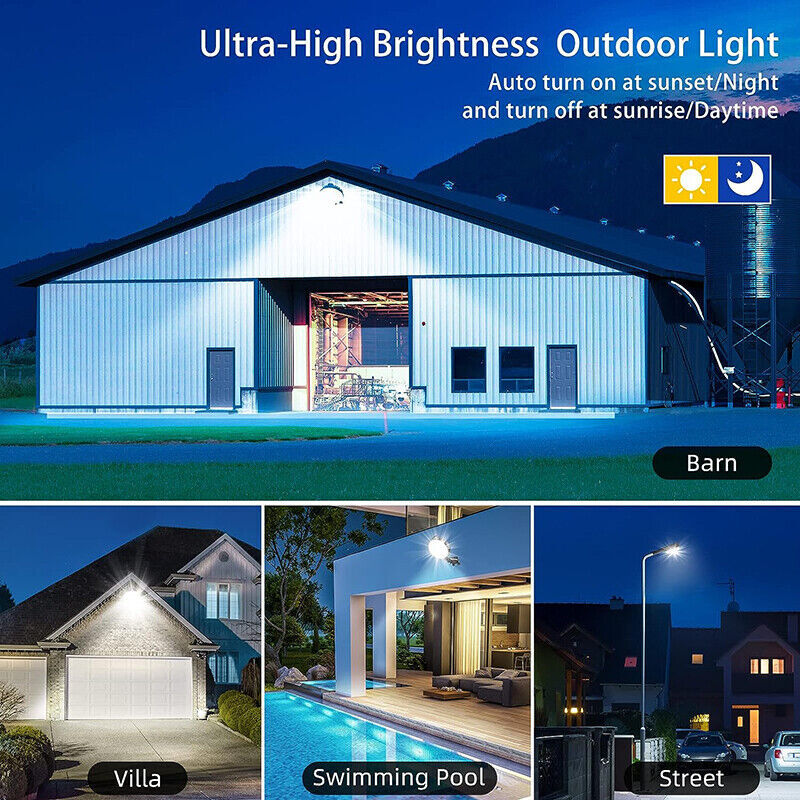 150W LED Barn Light Yard Street Outdoor Security Lights Dusk To Dawn ...