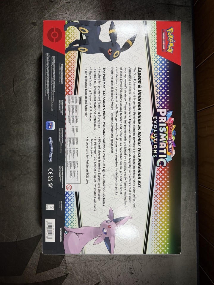 Pokemon Prismatic Evolutions Premium Figure Collection *Dent in box* | eBay