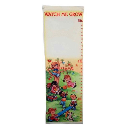Vintage Felt Watch Me Grow Growth Chart | eBay