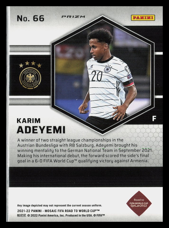 2022 Panini Mosaic FIFA #66 Karim Adeyemi | eBay
