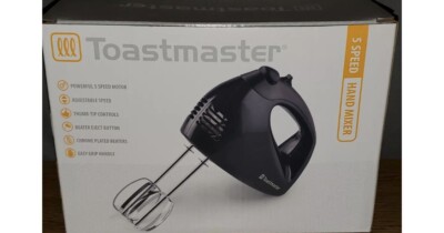 Toastmaster Electric Hand Mixer – 7 Speed Control – Chrome Beaters | eBay