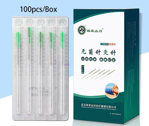 Single Use 100pcs/box Acupuncture TCM Needles Individua Pipe with One ...