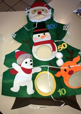 NEW NIP SNOWBALL CHRISTMAS TREE BALL GAME BOYS GIRLS SNOWFLAKES SCHOOL ...