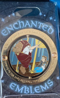 Disney Enchanted Emblems Pin Beauty and the Beast | eBay