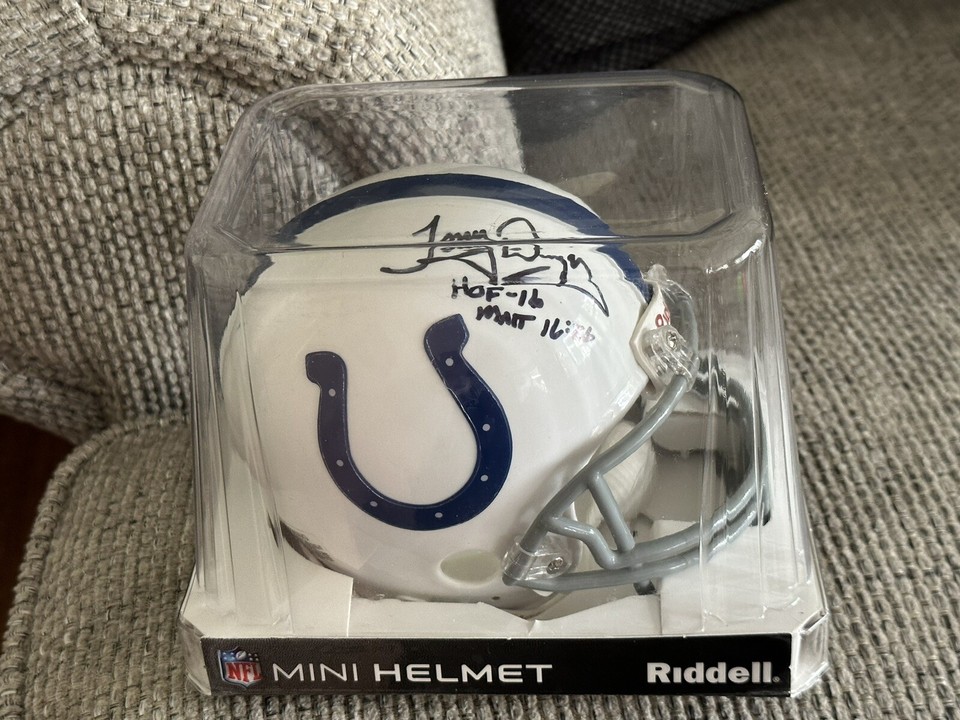 Tony Dungy Autographed Indianapolis Colts/SB XLI Mini Helmet W/ HOF ...