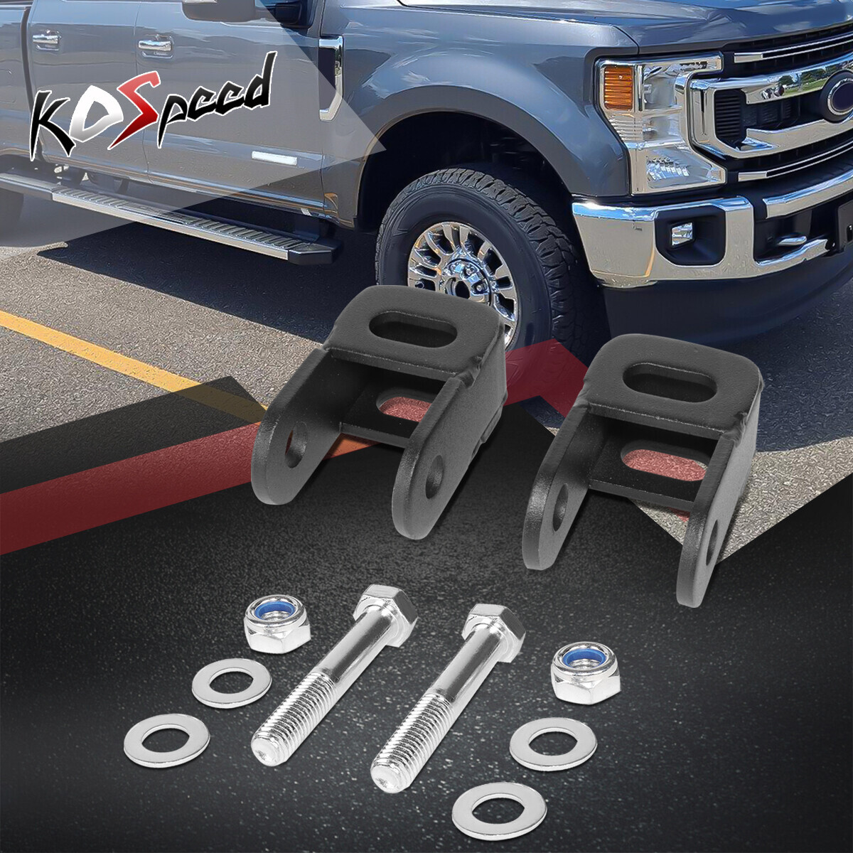 1.5"-3" Lifted Front Shock Extension for 05-22 Ford F250 F350 Super ...