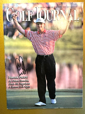 1997 US Open golf - Golf Journal Magazine, signed on cover by winner ...