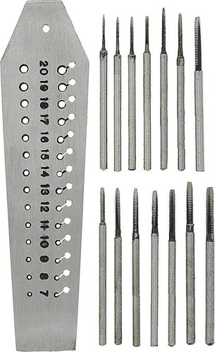 Pin Vise Tap & Die Set Screw Plate Jewelers Watchmaker Thread Making ...