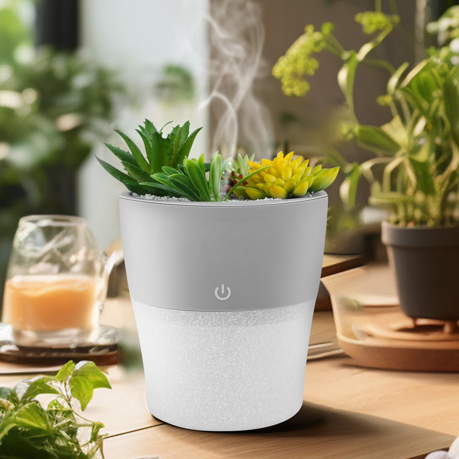 Small Humidifier 150ml USB Powered Cool Mist Humidifier Quiet Portable ...