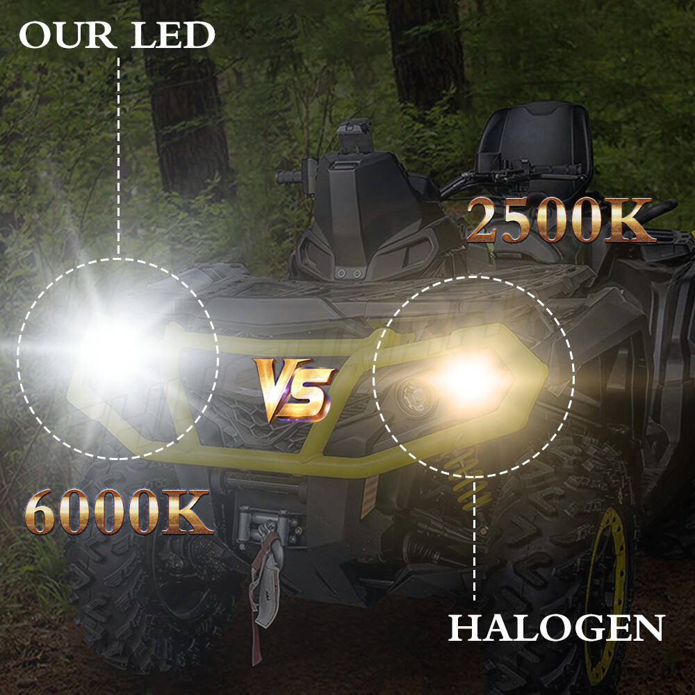2 Ultra Bright LED headlight bulbs for Can-Am HS1 H4 12v 35/35w p ...