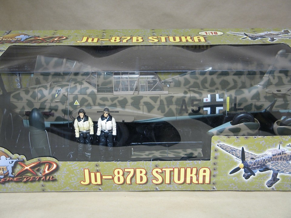 21st Century Toys 1:18 Stuka JU-87B Libya German WWII Ultimate Soldier ...