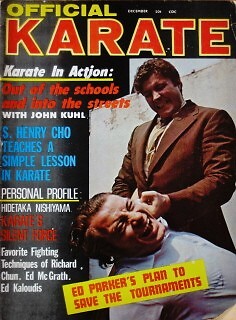 RARE 12/70 OFFICIAL KARATE ED PARKER JOHN KUHL ED KALOUDIS KUNG FU ...
