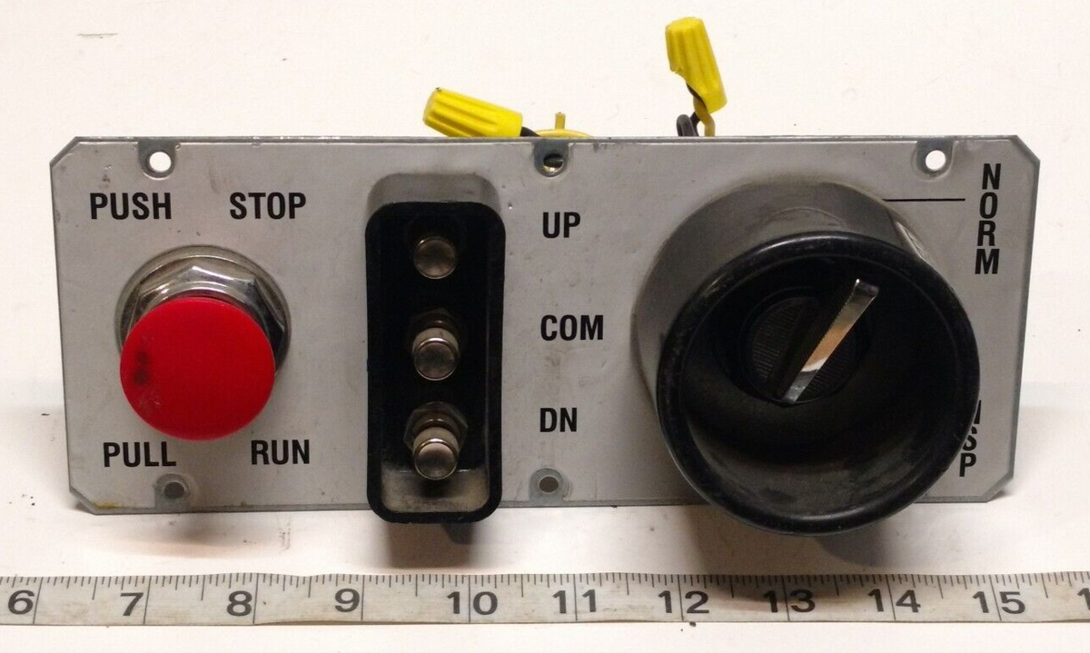 Going Up Antique Otis Elevator Button Control Panel Face