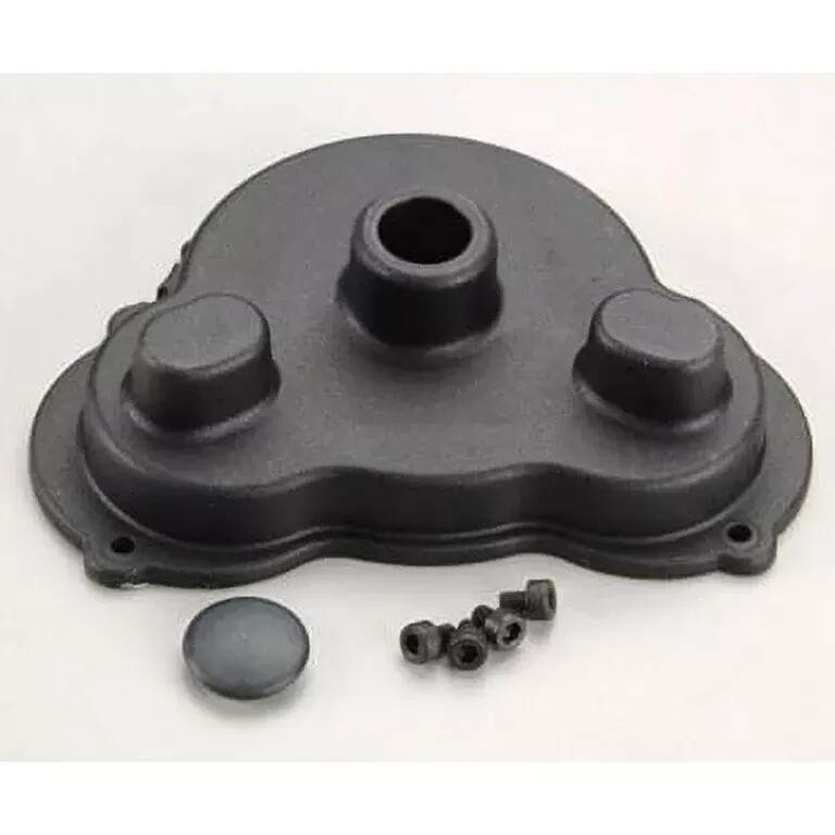 TRAXXAS 3987 MOTOR GEAR COVER + rubber plug E-MAXX 14.4V BRUSHED rare ...