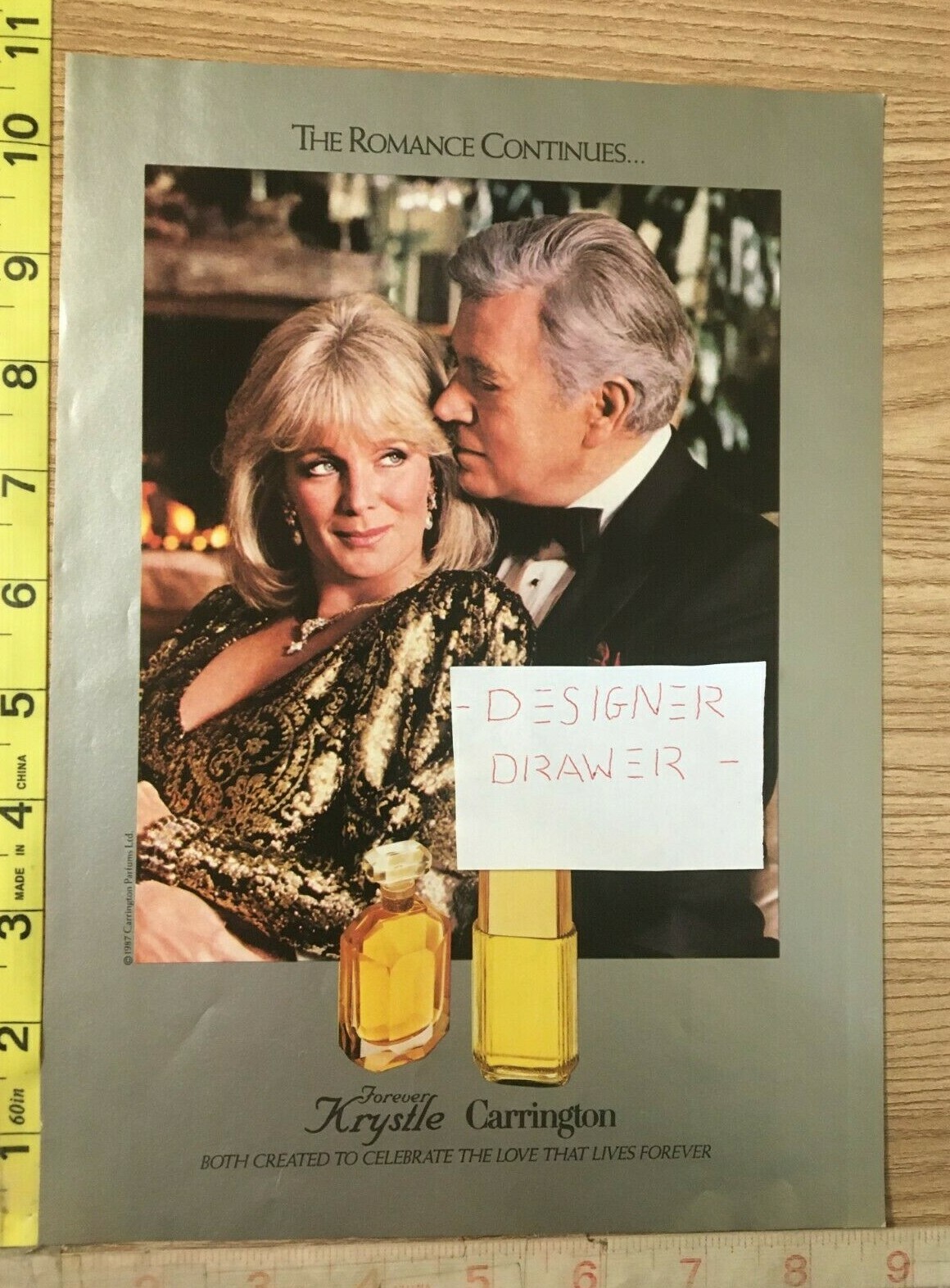 John Forsythe & Linda Evans 1988 Forever Krystle & Carrington Fragrance ...