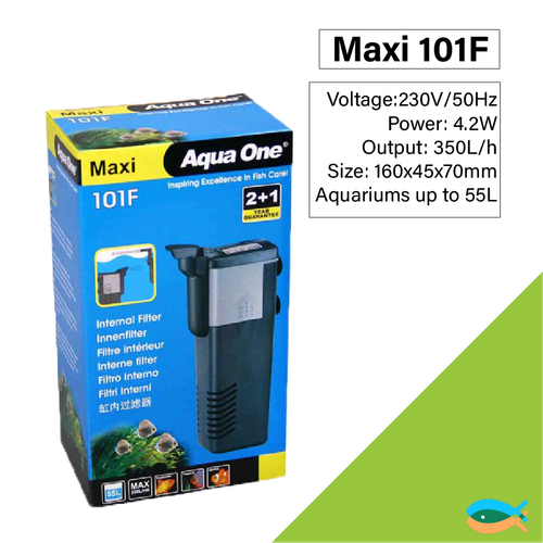 Aqua One Maxi 101F/102F/103F/104F Internal Filter 11331/11332/11333 ...