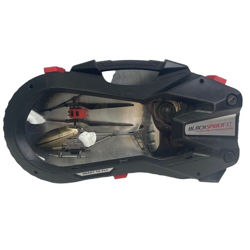 Black Spider XT Tactical Wireless Indoor Remote Control Helicopter Toy ...