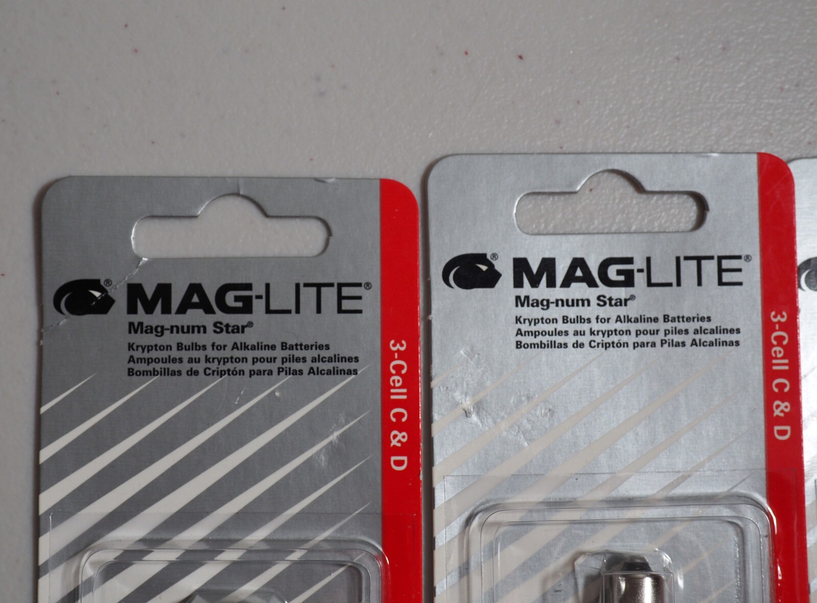 3x MAG-LITE LMSA301 Replacement Flashlight Bulbs 3 Cell C&D Mag-num ...
