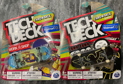 TECH DECK ZERO THROWBACK 2 PACK ZERO WORK SHOP WALMART EXCLUSIVE ...