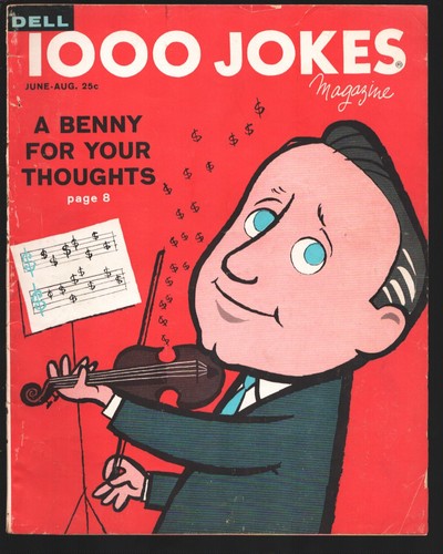 1000 Jokes #94 8/1960-Dell-Jack Benny cover & feature-Spicy cartoons ...