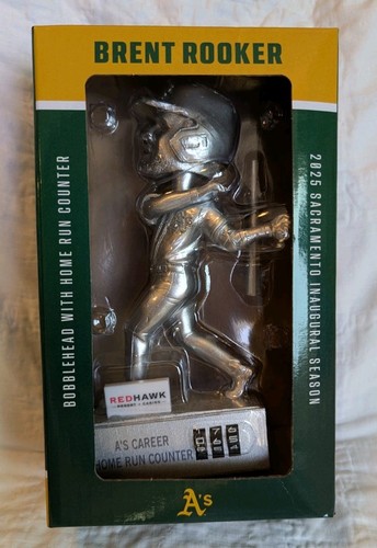 Brent Rooker A’s Bobblehead Silver Slugger Home Run Counter 6/8/25 RARE ...