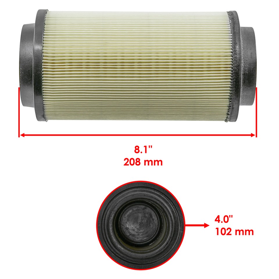 In Line Air Filter Breather Intake Filter For Polaris Ranger 500 4X4 ...