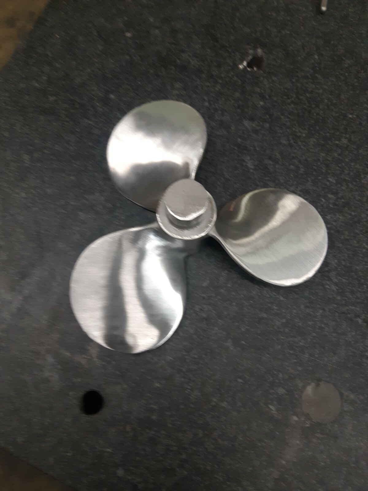 mixing propeller 10x10in. new 316ss 5/8 or 3/4, 7/8,1"or any size bore ...