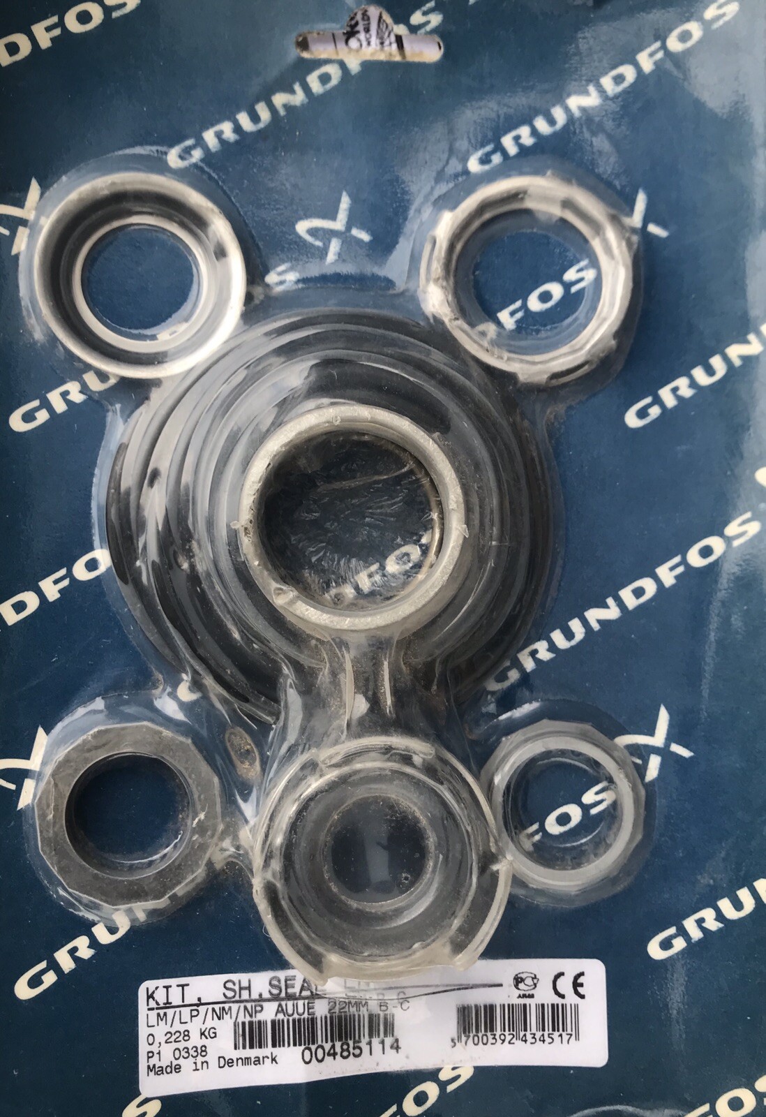 Grundfos 485114 LM/LP/NM/NP 22mm AUUE SHAFT SEAL KIT #1920 | eBay