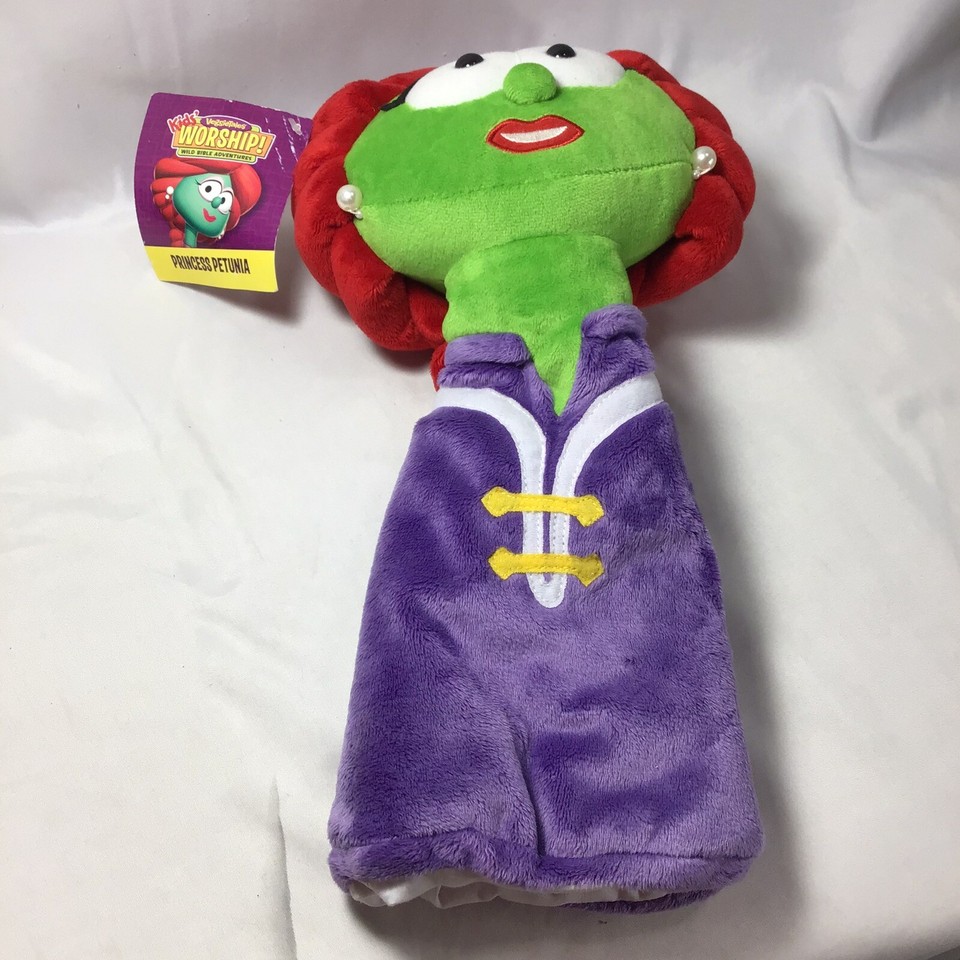Princess Petunia Puppet Big Idea Worship Asparagus Plush Tag 2009 New ...