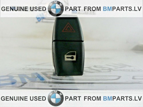 GENUINE BMW E60 E63 E83 E70 HAZARD & CENTRAL LOCKING SWITCH BUTTON ...