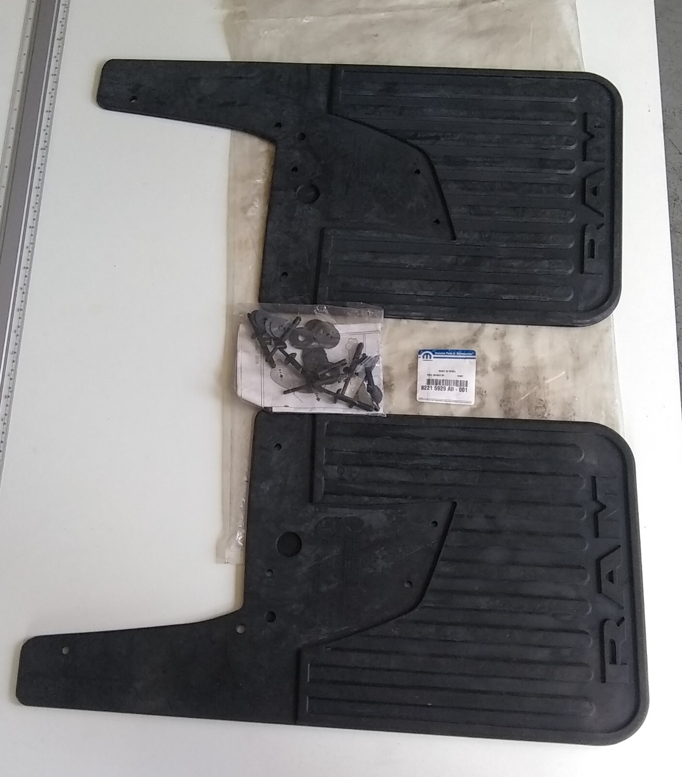 Genuine Mopar Splash Guards Rear With Flares 82215929AB for sale online ...
