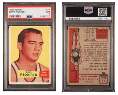1957 TOPPS Dave Piontek #31 PSA 7 NM | eBay